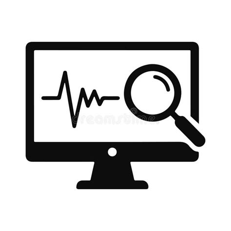 Monitoring Analysis Digital Investigation Stock Illustration