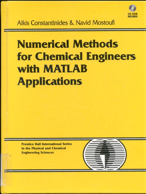 Solutions For Numerical Methods For Chemical Engineers With Matlab Applications 1st By Alkis
