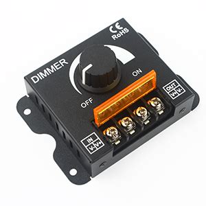 RGBZONE LED Light Strip Dimmer DC 5V 24V 30A PWM Dimming Controller Knob Adjust Brightness ON