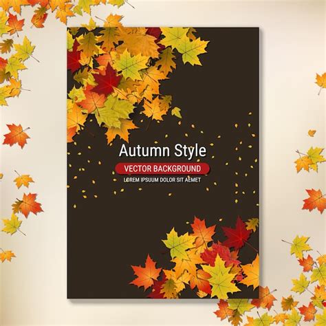 Fall Leaves Template Free Vectors And Psds To Download