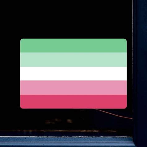 Abrosexual Flag Lgbtqia Pride Flag Full Color Static Window Cling Etsy Canada Window Clings