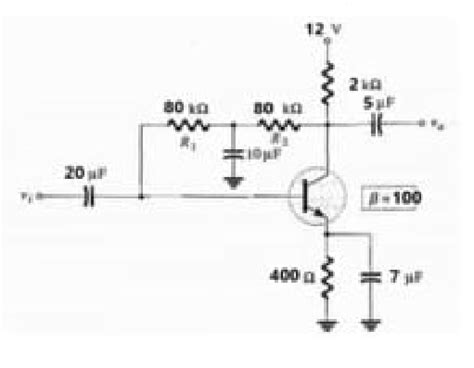 solved draw a dc equivalent circuit and find vb vc ve