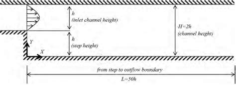 Schematic View Of The Backward Facing Step Flow Problem Download