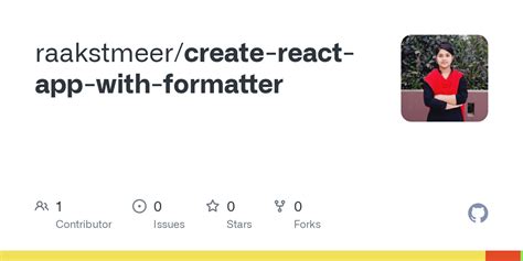 github raakstmeer create react app with formatter