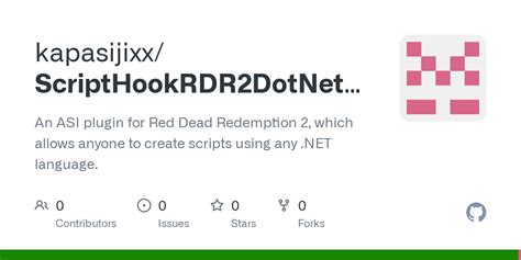 Scripthookrdr2dotnet V2readmemd At Master · Kapasijixxscripthookrdr2dotnet V2 · Github