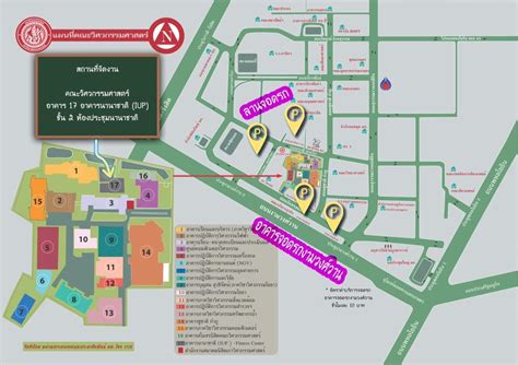 แผนที่ภายในมหาวิทยาลัยเกษตรศาสตร์ Aviation Talk Ku