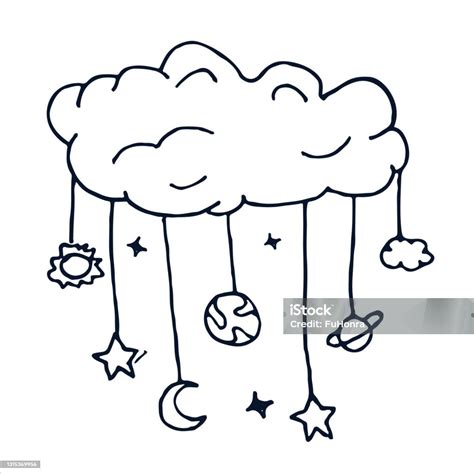 행성 화환구름의 벡터 일러스트레이션 손으로 그린 벡터 0명에 대한 스톡 벡터 아트 및 기타 이미지 0명 3차원 형태 개념 Istock