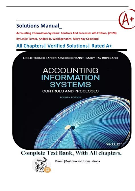 Solutions Manual Accounting Information Systems Controls And Processes 4th Edition 2020 By