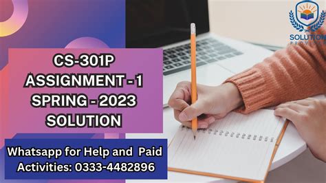cs301p assignment 1 solution 2023 cs301p assignment 1 correct