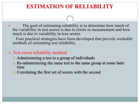 Presentation On Reliability Engineering Pptx Standardized Testing