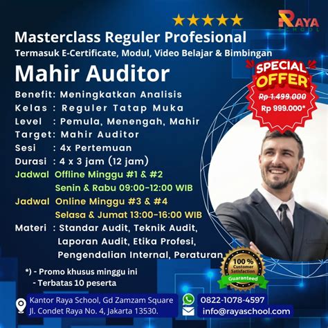 Kursus Auditor Untuk Menjadi Ahli Audit Profesional