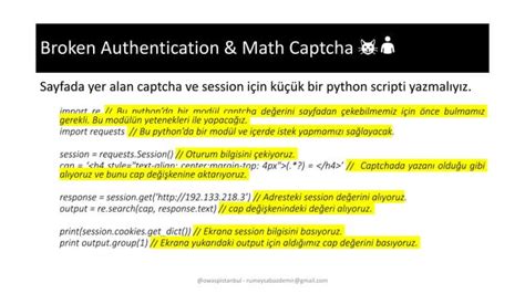 Broken Authentication Owasp Istanbul Ppt
