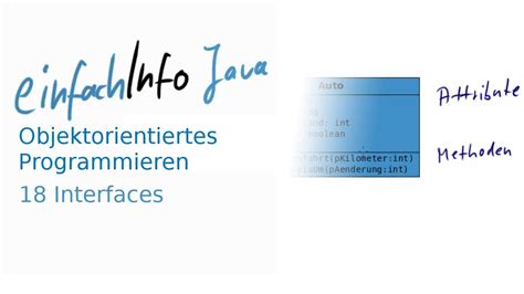 18 Interfaces Objektorientiertes Programmieren In Java Youtube