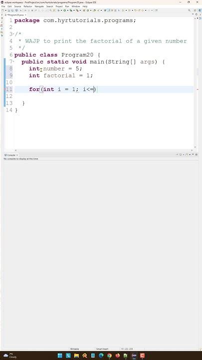 Write A Java Program To Print The Factorial Of A Given Number Java