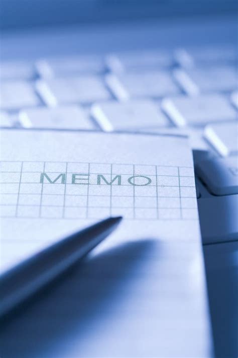 Memo Business Communication Stock Photo Image Of Blue Message 5754868