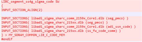 CrossCore Embedded Studio Can Not Link Libadi Sigma Sharc 215xx Dlb And Libadi Sigma Sharc Comm