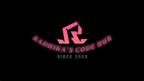 Radhikas Code Hub Live Stream Youtube