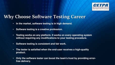 PPT Why Choose Software Testing As A Career PowerPoint Presentation Free Download ID 11354838