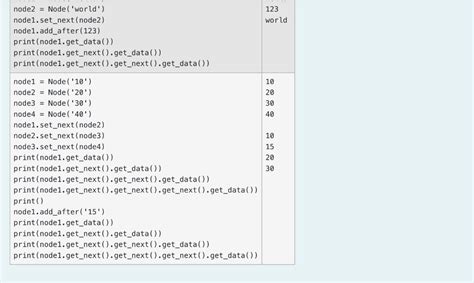 Solved Given The Node Class Definition In The Answer Box Chegg