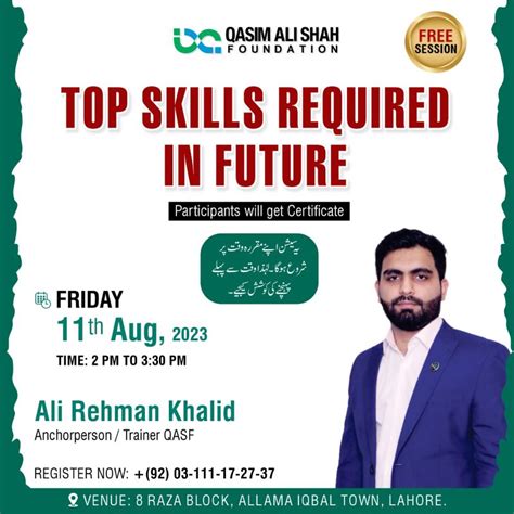 Qasim Ali Shah Foundation On Linkedin Top Skills Required In Future
