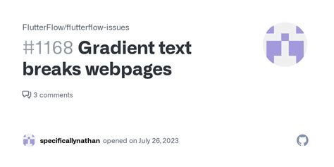 Gradient Text Breaks Webpages · Issue 1168 · Flutterflowflutterflow