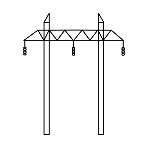Premium Vector Supports Of The Highvoltage Power Grid Vector Illustration Of Utility Electric