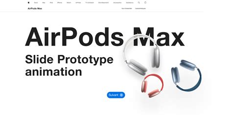 Airpods Max Slide Prototype Animation Figma