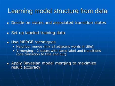 Ppt Learning Hidden Markov Model Structure For Information Extraction