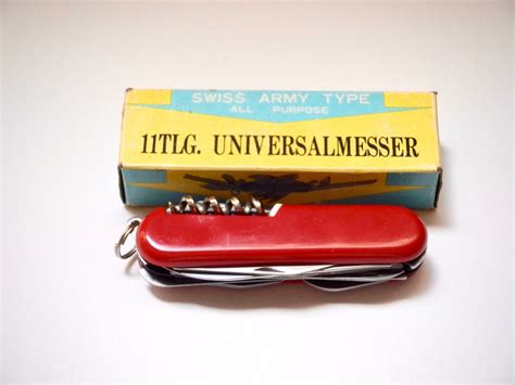 Vintage Military Swiss Pocket Knife Swiss Army Multi Tool Folding Knife