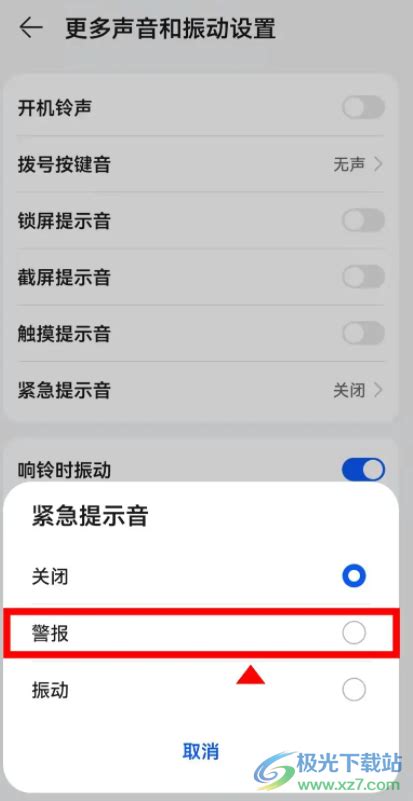 华为p50如何设置警报提示音 华为手机将紧急提示音更改为警报声的方法 极光下载站