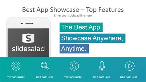 Best Mobile Application PowerPoint Presentation Template SlideSalad