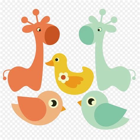 小孩玩具小黄鸭和长颈鹿PNG图片素材下载 图片编号yvpropxy 免抠素材网