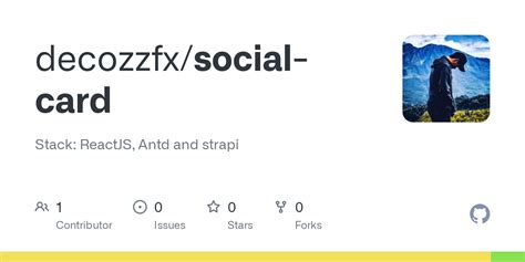 Github Decozzfxsocial Card Stack Reactjs Antd And Strapi