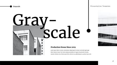 Grayscale Powerpoint Presentation Template Presentation Templates