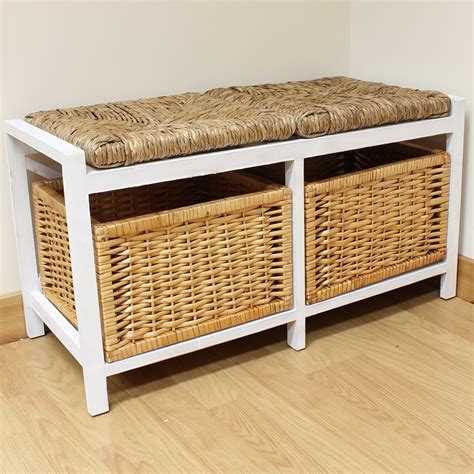 Wicker Bench Seat A Stylish And Storage Friendly Seating Solution Home Storage Solutions