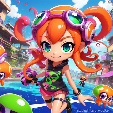 Octoling Theme In Splatoon Stable Diffusion Online