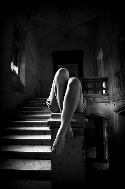 Photo Model In An Abandoned Building