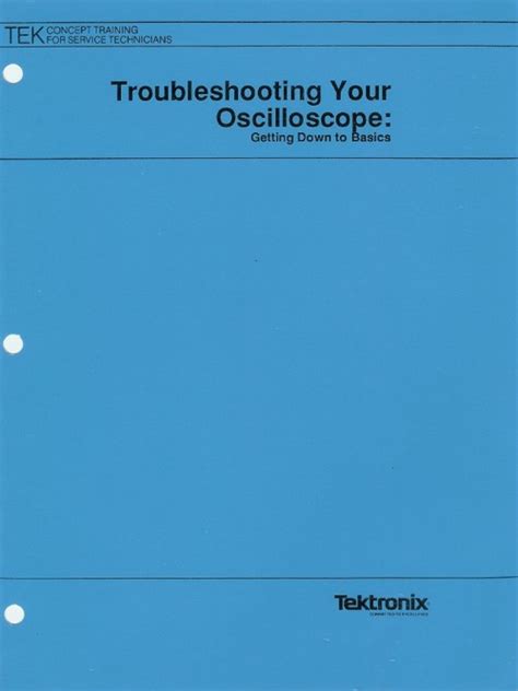 Tektronix Troubleshooting Your Oscilloscope Tradebit