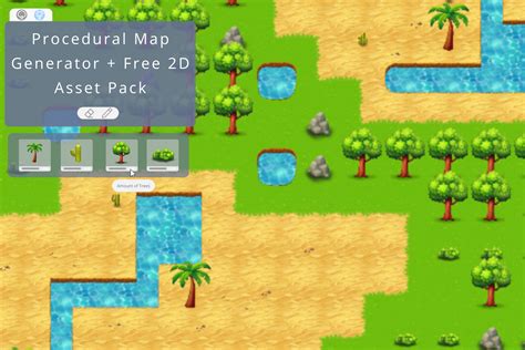 Procedural Map Generator Free 2d Asset Pack Level Design Unity Asset Store