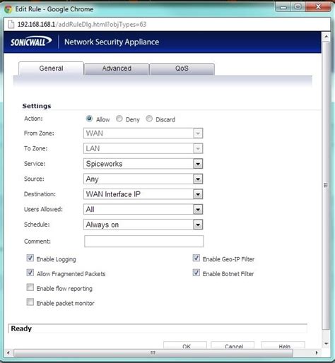 Nat Pings Through Sonicwall To Device On Internal Network Networking Spiceworks Community