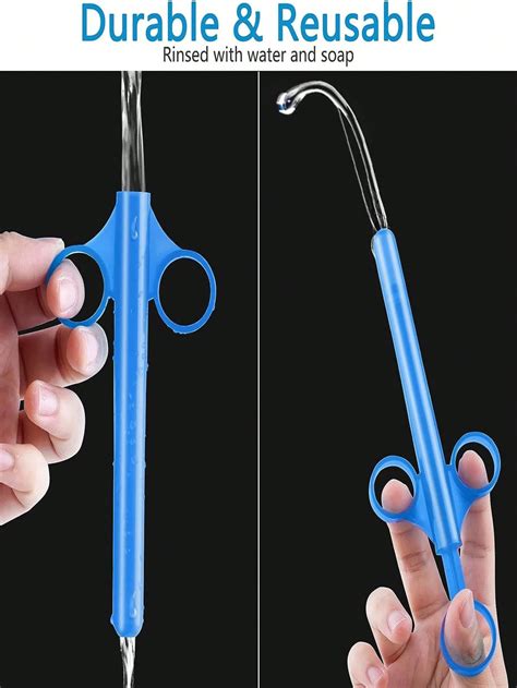 Lube Applicator Syringes Lubricant Tube Shooter With Smooth Rounded Cap For Men Women