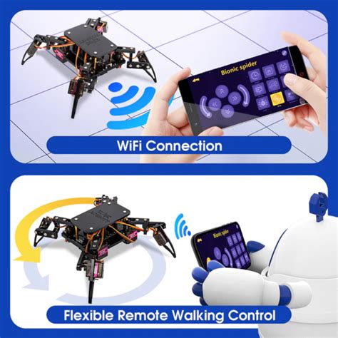 Acebott Esp8266 Quadruped Bionic Spider Robot Kit Robocraze