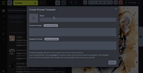 Using Prompt Templates Invoke Support Portal
