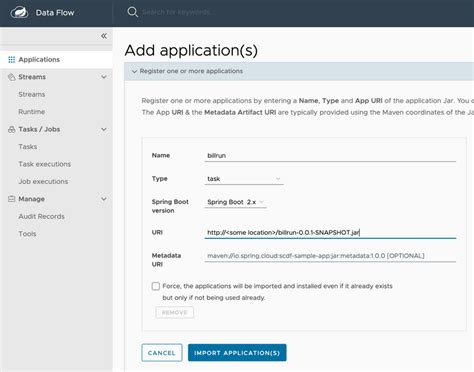 Documentation Spring Cloud Data Flow