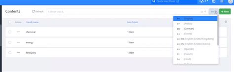 IMPLEMENTED Schema Filter Language Dropdown Changes Implemented