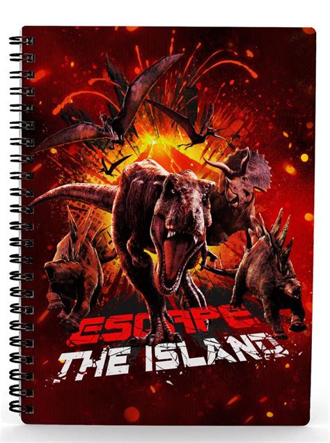 Jurassic World Notebook With 3d Effect Escape Rexys Reviews