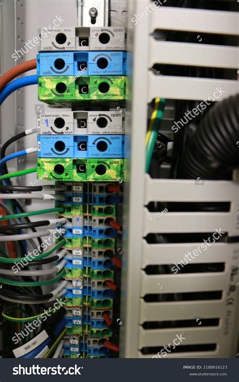 Control Panel Assembly Wiring Terminal Terminate Stock Photo 2188816123 Shutterstock
