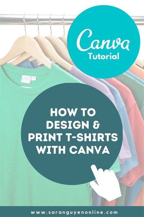 Clothes Hanging On A Rack With The Words How To Design And Print T Shirts With Canvas