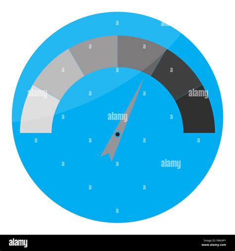 indicator spectrum glossy icon tachometer with arrow needle measurement spectrum pointer