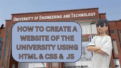How To Create A Website Of University Using Html Css Javascript Uet Website Built By